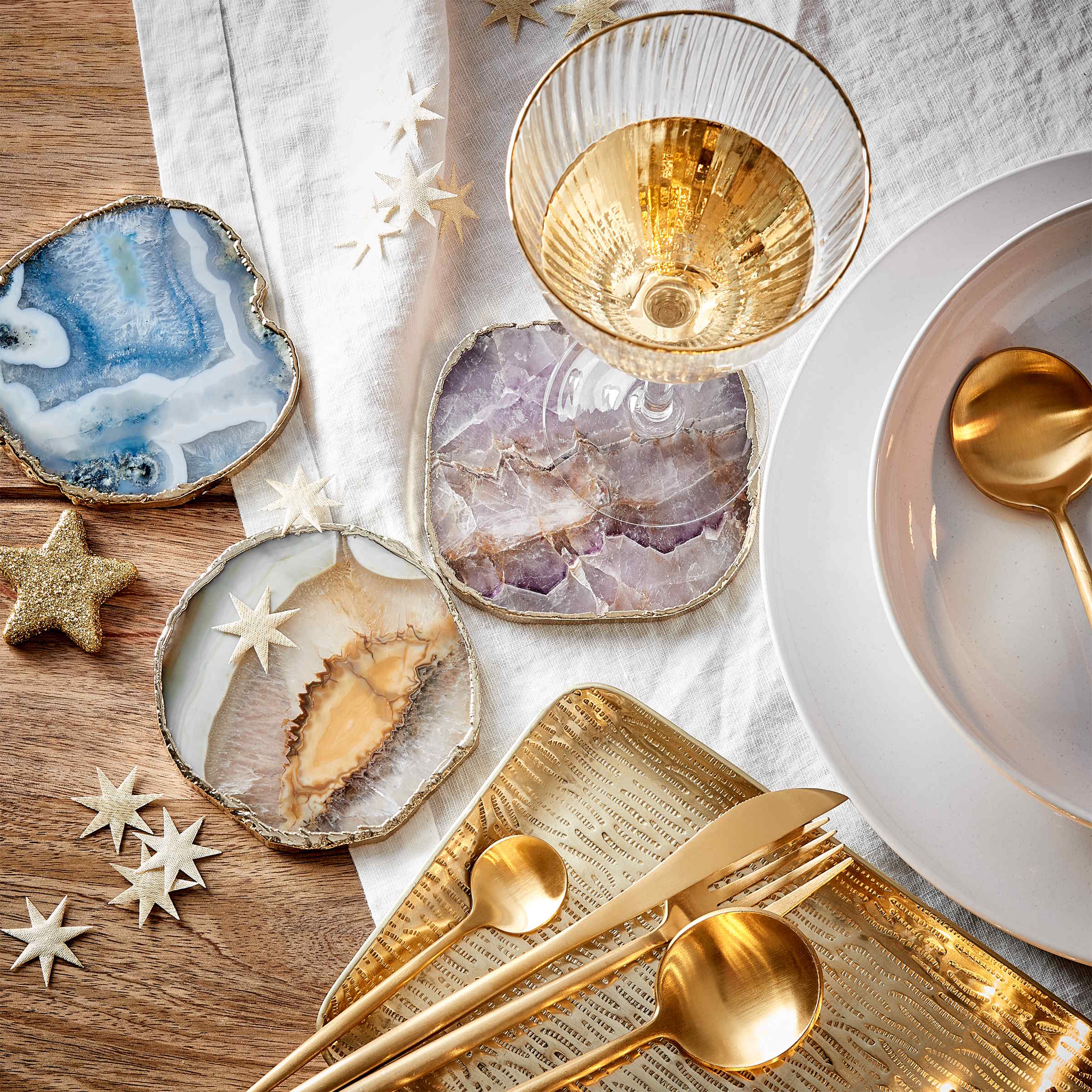 CRYSTAL agathe coaster nature - BUTLERS Malta