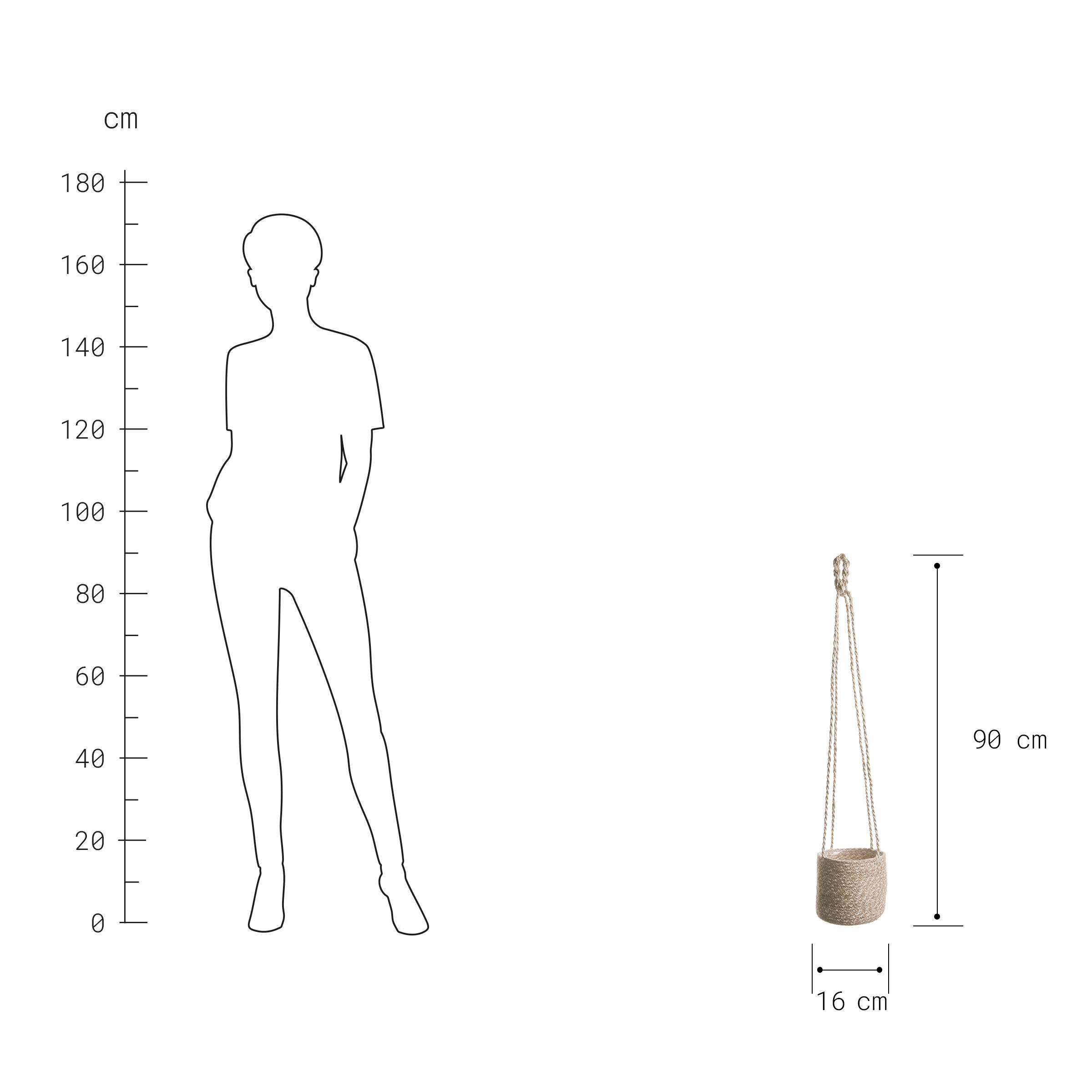 RUSH ROPE hanging basket plants - BUTLERS Malta